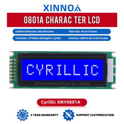 China Cyrillic Blue Film 0801A Character LCD Screen COB LCD Module High-Quality LCD Screen for sale