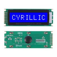 China Cyrillic Blue Film 0801A Character LCD Screen COB LCD Module High-Quality LCD Screen for sale