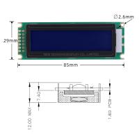 China Cyrillic Blue Film 0801A Character LCD Screen COB LCD Module High-Quality LCD Screen for sale