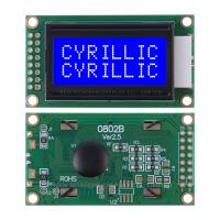 China Cyrillic 0802B 8x2 Character LCD Display Module COB ST7066 58x31.9mm for sale
