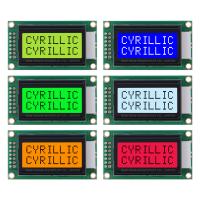 China Cyrillic Gray Film 0802B-2 Character LCD Module Three Year Warranty LCM Display Module for sale