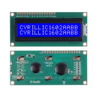 China Cyrillic Blue Film White Letters 1602A Character Display Screen ST7066 Multi Language Module COB LCD Module for sale