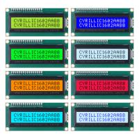China Cyrillic 1602A IIC Adapter Board 80x36x11mm ST7066 Controller Character Display Screen for sale