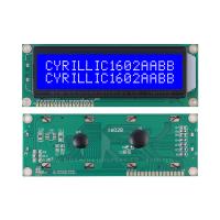 China Cyrillic 1602B Blue Film White Letters LCD Display Module 122x43.69mm COB ST7066U for sale