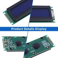 China Cyrillic Blue Film White Letters 1602B1 Multiple Font Character Screen LCD LCM Module Multi Language for sale