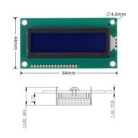 China Cyrillic Blue Film White Letters 1602C2 Character LCD Module Display Screen Support Scheme Development for sale