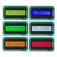 China Cyrillic 1602Q Character LCD Module 65.4x36.6mm ST7066U Controller COB Display for sale