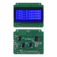 China Cyrillic 1604B Character LCD Module 69.8x57.4mm ST7066 Controller COB for sale