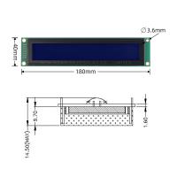 China Cyrillic 2002K-2 ST7066U COB Character LCD Display 180x40x14.5mm 20x02 for sale