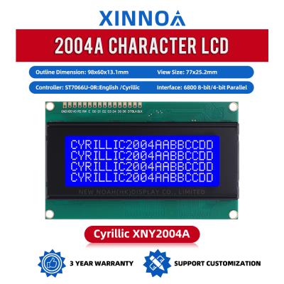 China Cyrillic 2004A 20x4 Character LCD Display Module ST7066U 5V 3.3V 98x60x13.1mm COB for sale