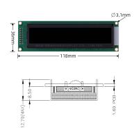 China Cyrillic BTN Black Film 2402A LCD Screen Multilingual LCM Module for sale