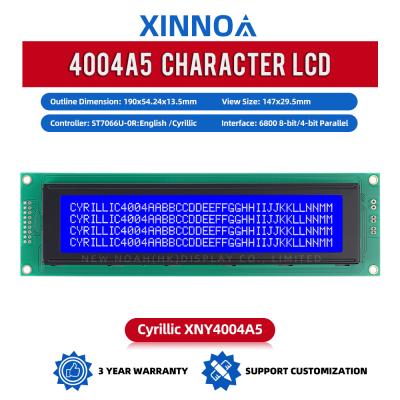 China Cyrillic 4004A5 40x4 Character LCD Module COB ST7066U 190x54mm Parallel Interface for sale