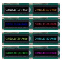 China Cyrillic BTN Black Film  1601A Character LCD Module 16 PIN  High Brightness LCD Screen for sale