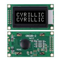 China Cyrillic BTN Black Film 0802B-2 Character Display Screen 3.3V Or 5V Character Dot Matrix Screen for sale