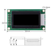 China Cyrillic BTN Black Film 0802B-2 Character Display Screen 3.3V Or 5V Character Dot Matrix Screen for sale