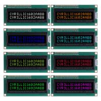 China Cyrillic 1602A Character LCD Module 80x36mm ST7066 Controller 16x02 Display COB Black Film for sale