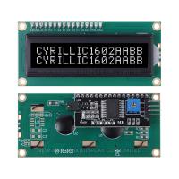 China Cyrillic 1602A IIC Adapter Board COB LCD Module 80x36mm ST7066U Chip Character Display for sale