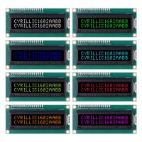 China Cyrillic 1602A IIC Adapter Board COB LCD Module 80x36mm ST7066U Chip Character Display for sale