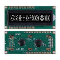 China Cyrillic BTN Black Film 1602A-13 Character LCD Module Multiple Font Character Screen Dual for sale