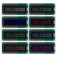 China Cyrillic BTN Black Film 1602A-13 Character LCD Module Multiple Font Character Screen Dual for sale