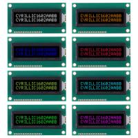 China Cyrillic 1602C2 84x44mm COB Character Display Module ST7066U 16x02 Monochrome LCD for sale