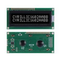 China Cyrillic 1602W 3.3V 16x2 Character LCD Module ST7066U LCM 80x30x11mm for sale