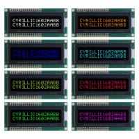 China Cyrillic 1602W 3.3V 16x2 Character LCD Module ST7066U LCM 80x30x11mm for sale