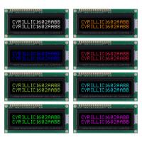 China Cyrillic BTN Black Film 1602W 16x2 LCD Display Module 80x30x11mm ST7066U Controller for sale