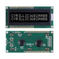 China Cyrillic 1602W-6 2x16 Character LCD Display Module COB AIP31066L 80x36mm for sale