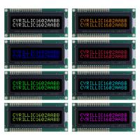 China Cyrillic 1602W-6 2x16 Character LCD Display Module COB AIP31066L 80x36mm for sale