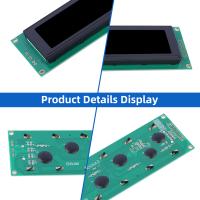 China Cyrillic 4004A3 40x4 Character LCD Display Module ST7066U 190x54mm COB for sale