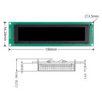 China Cyrillic BTN Black Film 4004A5  LCD Display Module LED Backlit Character Screen ST7066U for sale
