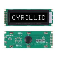 China Cyrillic 0801A FSTN Black Film LCD Display Module 85x29x12mm COB ST7066U for sale
