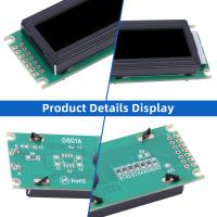 China Cyrillic 0801A FSTN Black Film LCD Display Module 85x29x12mm COB ST7066U for sale