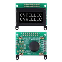 China Cyrillic 0802C 16 Pin COB LCD Display 40x29.2x12mm ST7066U Chip FSTN Black Film for sale