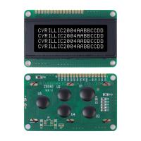 China Cyrillic DFSTN Black Film 2004D Character LCD Module 16PIN ST7066U Single Row Interface Module for sale