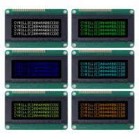China Cyrillic DFSTN Black Film 2004D Character LCD Module 16PIN ST7066U Single Row Interface Module for sale