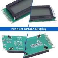 China Cyrillic Gray Film 0801A Character Display Screen ST7066U Controller LCM Display Module for sale