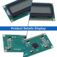China Cyrillic 1601A 16x1 LCD Display Module 80x36x11mm COB ST7066 Controller for sale