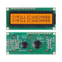 China Cyrillic Gray Film 1602B REV.C Side Backlight 16PIN Standard Interface Character Module for sale
