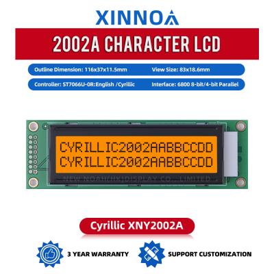 China Cyrillic Gray Film 2002A Liquid Crystal Display 2-Line Character Screen Support Customization for sale