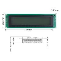 China Cyrillic Gray Film 4004A3 Character Module LED Backlight 4004 Character LCD Module for sale