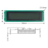 China Cyrillic Gray Film 4004A5 Character Dot Matrix Screen 4X40 4004 18PIN Interface Module for sale