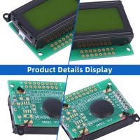 China Cyrillic 0802C 8x2 Character LCD Module COB Display 40x29mm ST7066U Controller for sale