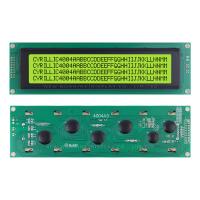 China Cyrillic Yellow Green Film 4004A3 Character LCD Module Interface Module ST7066U LED Backlight for sale