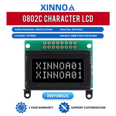 China 0802C STN Blue Font Character Display Module 40x29.2mm ST7066U Controller COB for sale