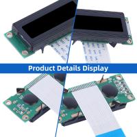 China DFSTN Black Film 1602 LCD Module 53x20x8.1mm ST7066U Controller 2x16 Monochrome Display for sale