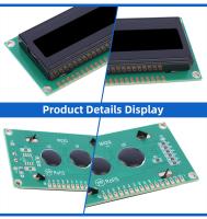 China 16x2 Character LCD Display Module 1602Q ST7066U 65.4x36.6mm COB Black Film for sale