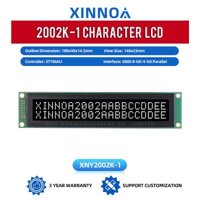 China 2002K-1 FSTN Black Film Character LCD Module Display 180x40x14.5mm COB ST7066U for sale