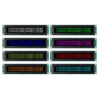 China DFSTN Black Film 2002K-2 LCD Screen 2x20 Large Size ST7066U LED Backlit White Text 51 Microcontroller STM32 for sale